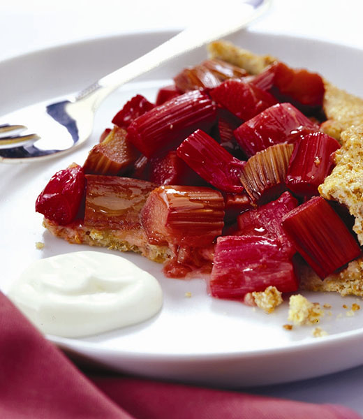 Irish Heart One Crust Rhubarb Pie - Irish Heart