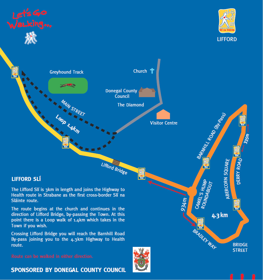 Irish Heart Lifford Slí Route - Donegal - Irish Heart