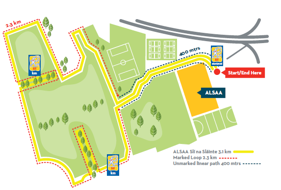 Irish Heart ALSAA Cloghran Dublin Airport Slí Route - Dublin - Irish Heart