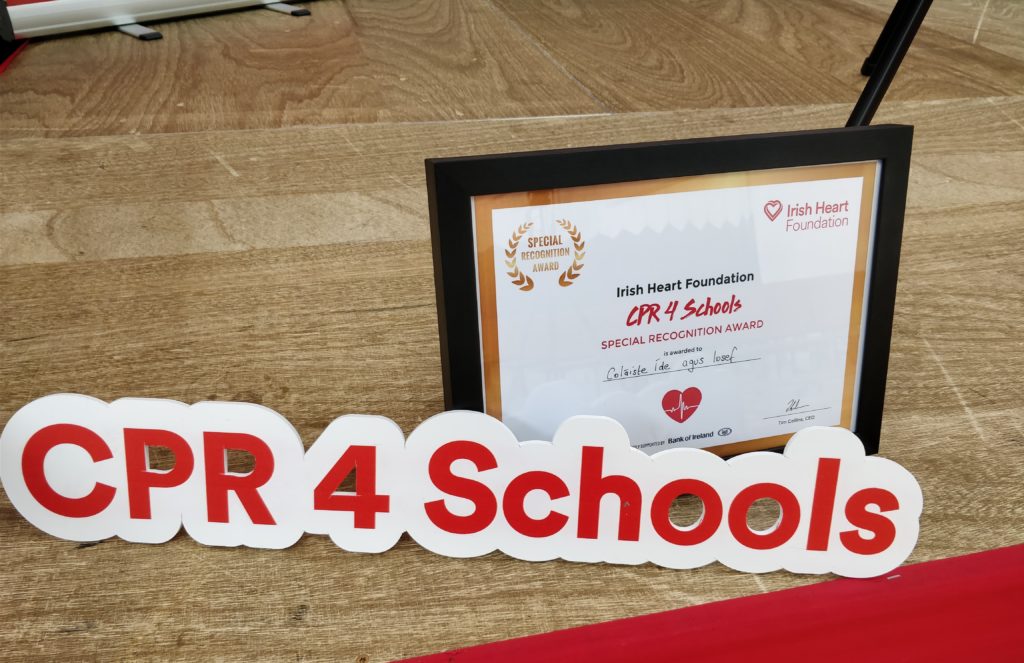 Irish Heart Seven schools receive special recognition award for CPR