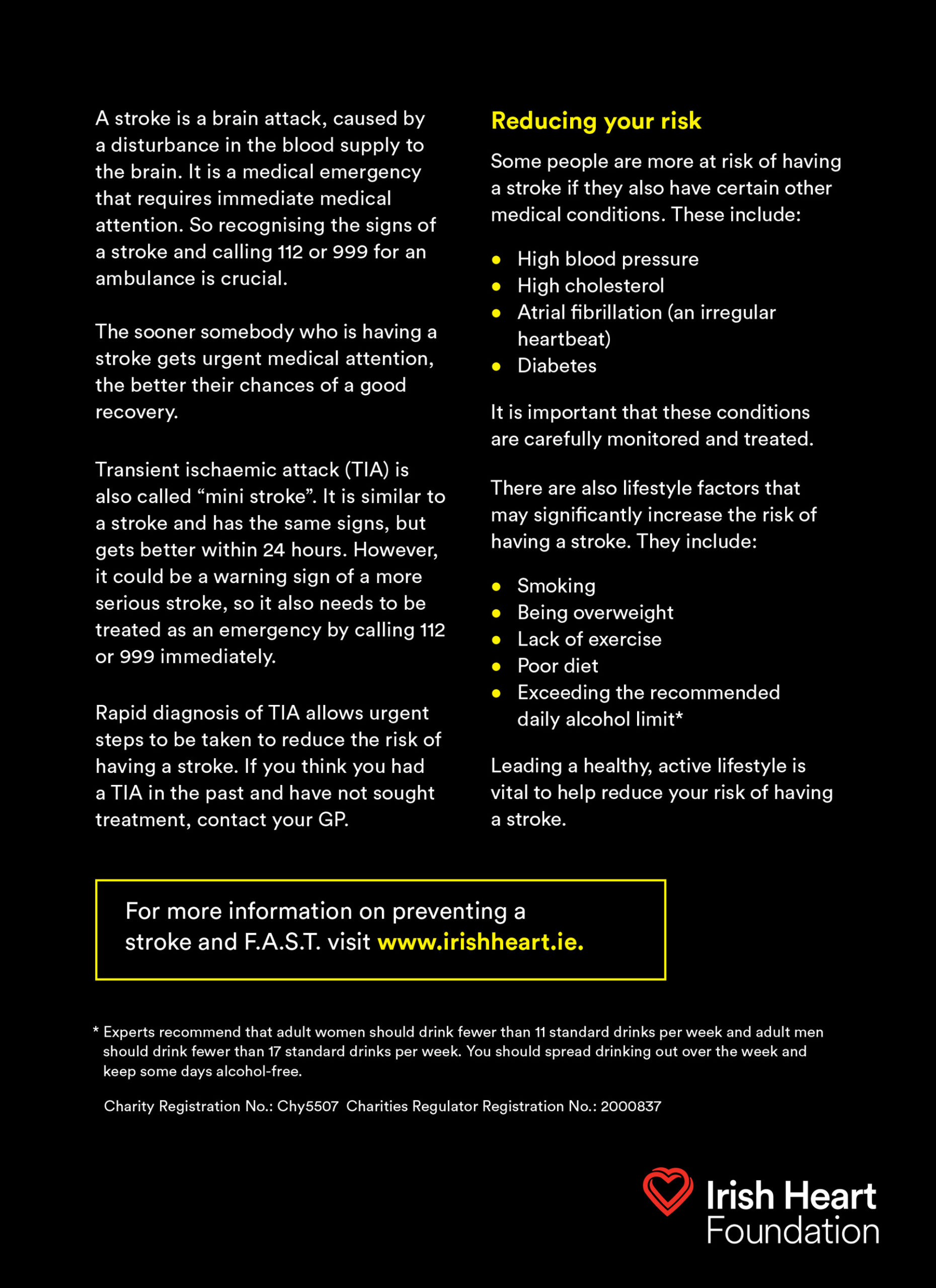 Irish Heart F.A.S.T. - Get Involved - Irish Heart