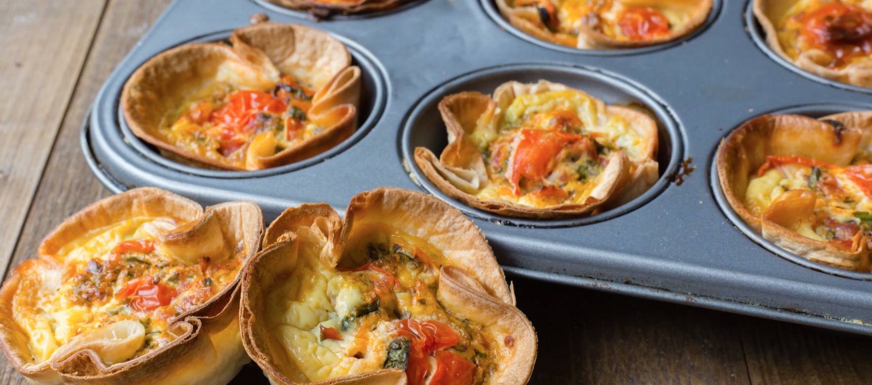 Irish Heart Mini Pizza Quiches - Irish Heart