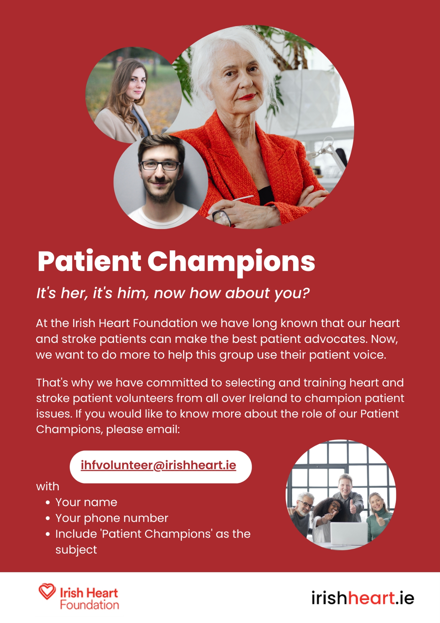 Irish Heart Volunteer as an Irish Heart Foundation Patient Champion ...