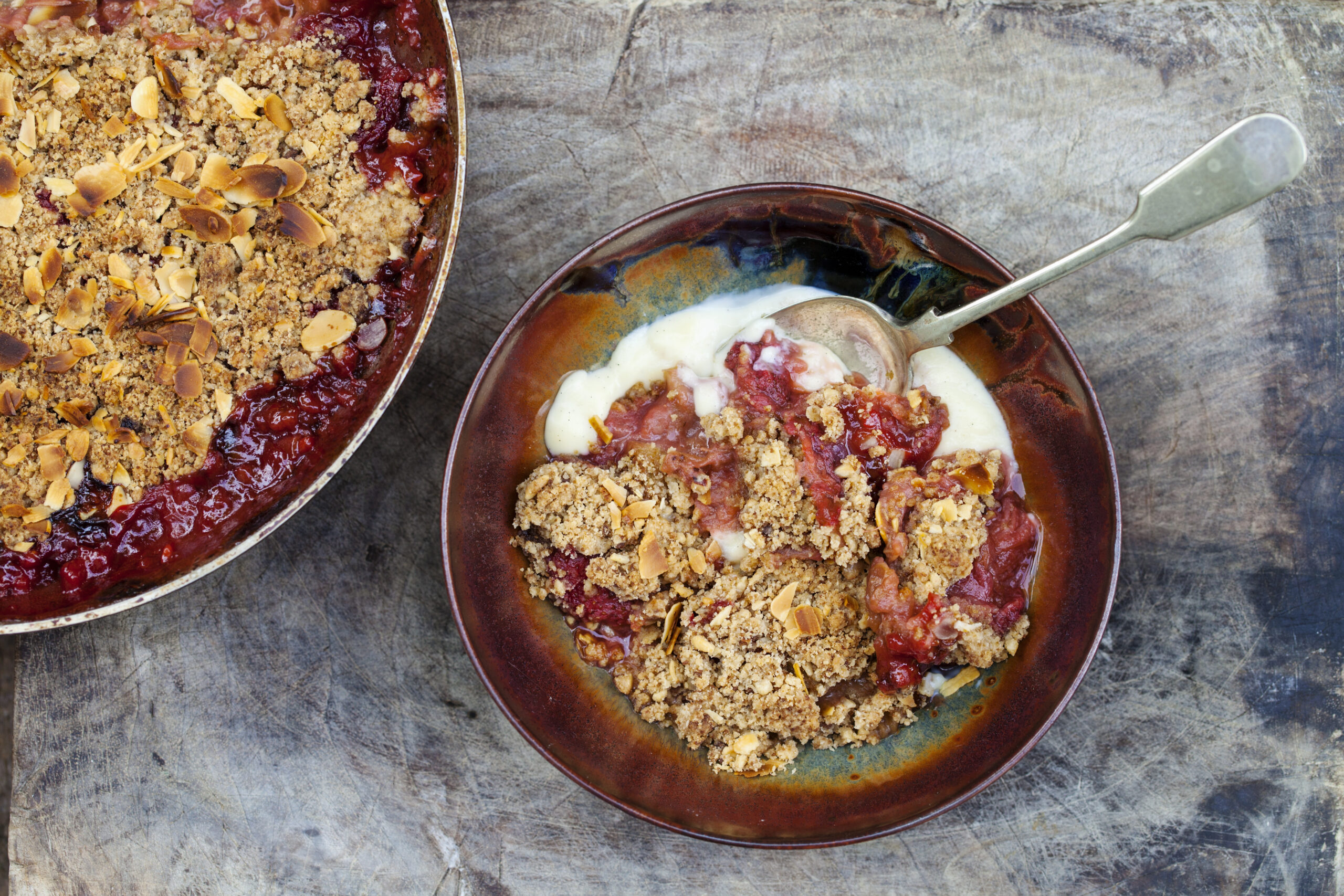Irish Heart Raspberry and Rhubarb Crumble - Irish Heart