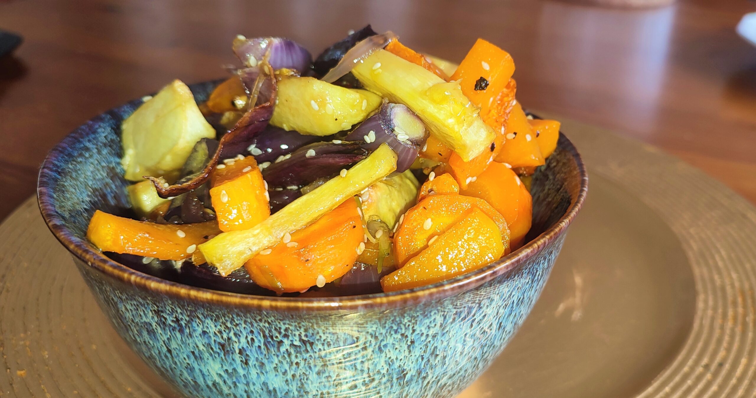 Irish Heart Honey-Sesame Roasted Root Vegetables - Irish Heart