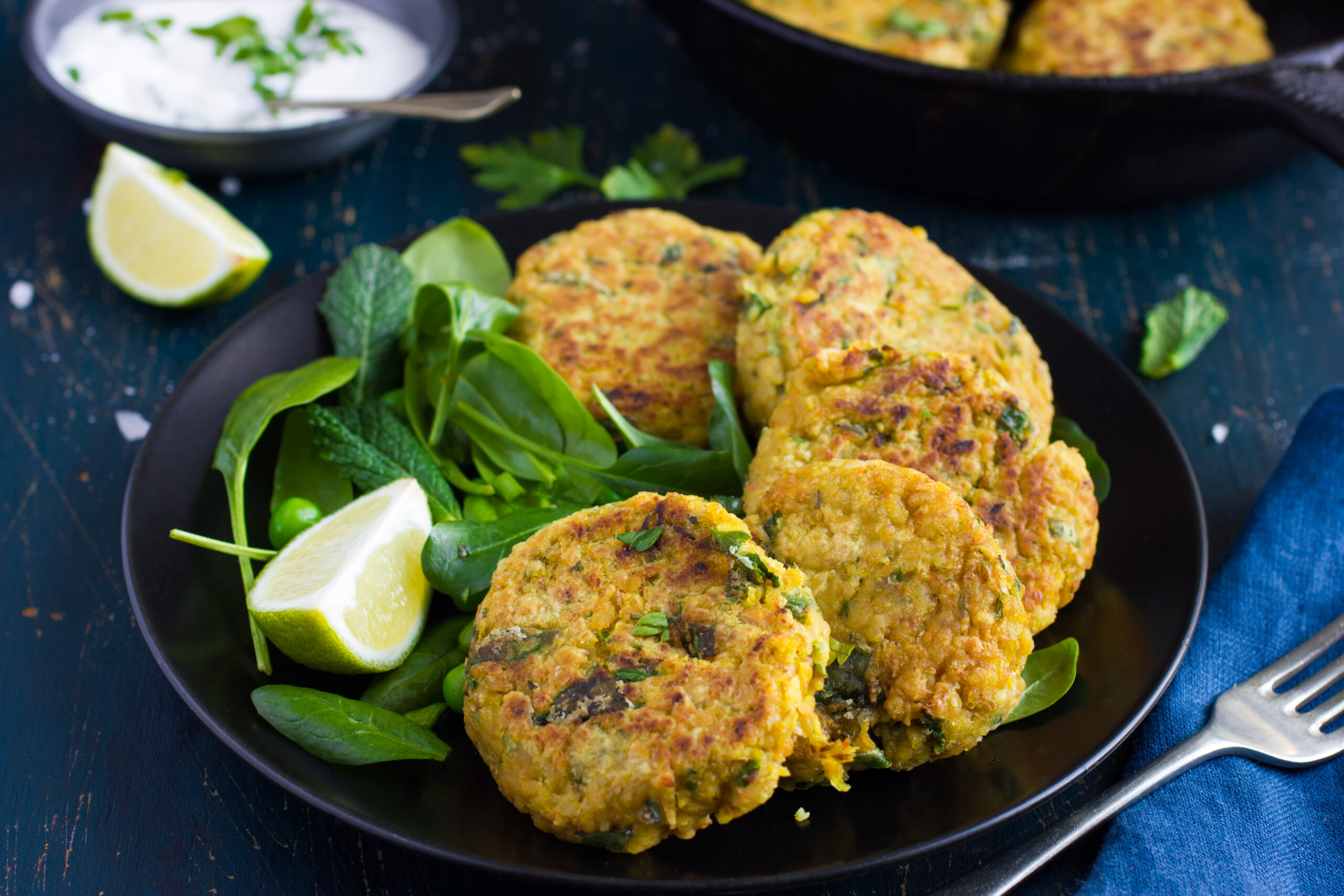 Irish Heart Herbed Chickpea Fritters - Irish Heart