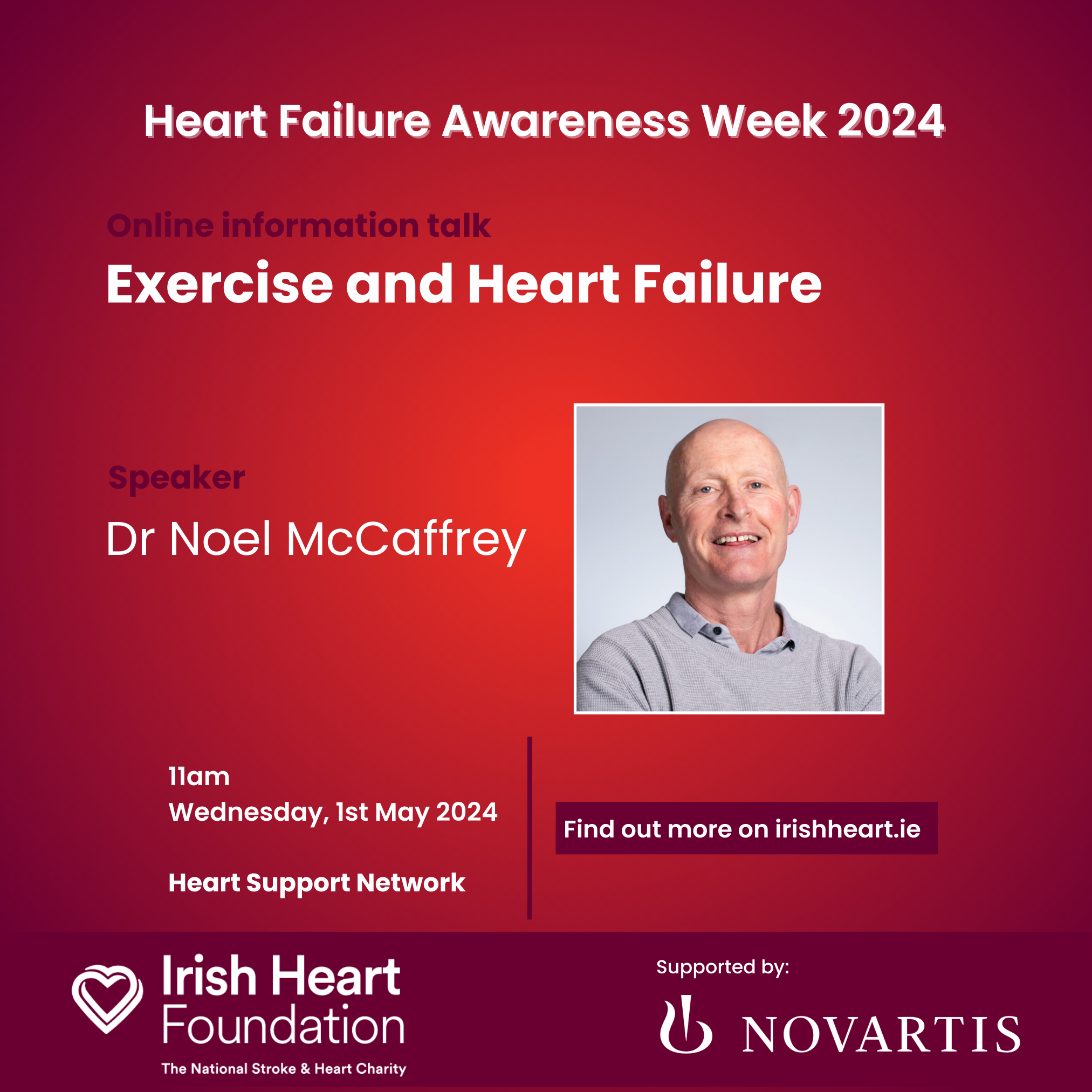 Irish Heart Living with Heart Failure: Support and Information Events 2024