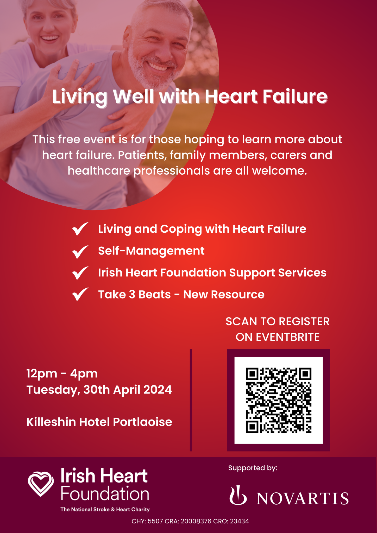 Irish Heart Living with Heart Failure: Support and Information Events 2024