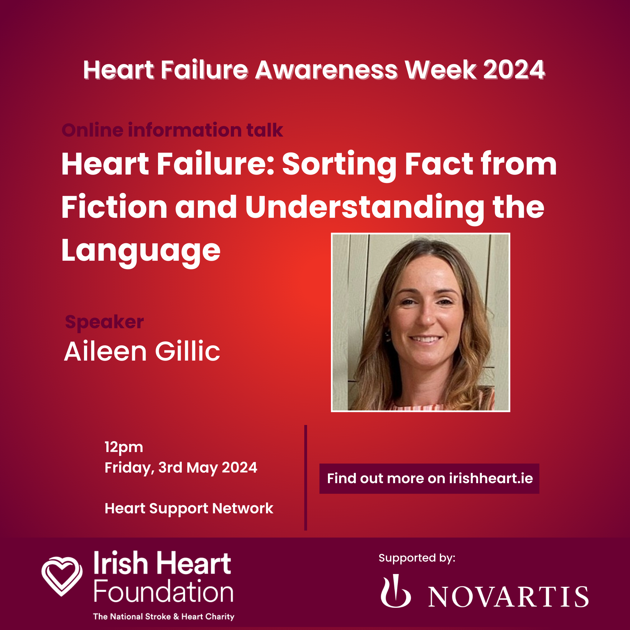 Irish Heart Living with Heart Failure: Support and Information Events 2024